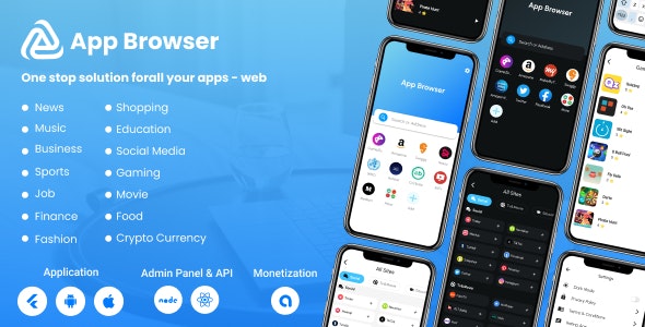 App Browser - All in one app | Flutter, android, ios - Nulled